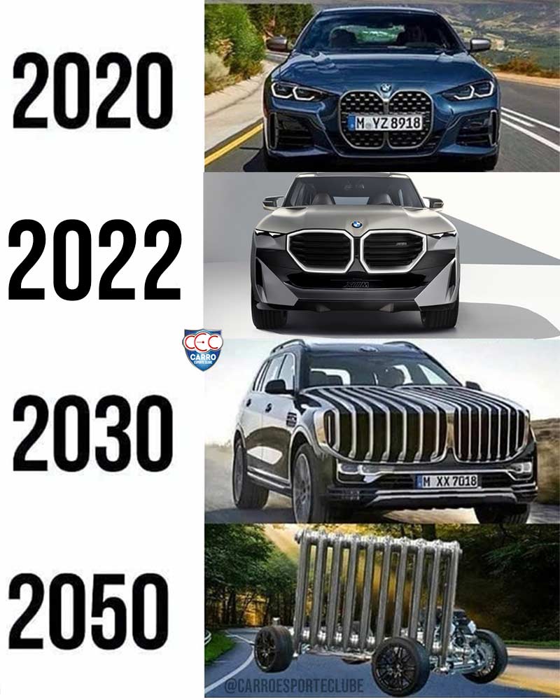 Meme virando verdade: BMW apresenta XM Concept com grade gigante